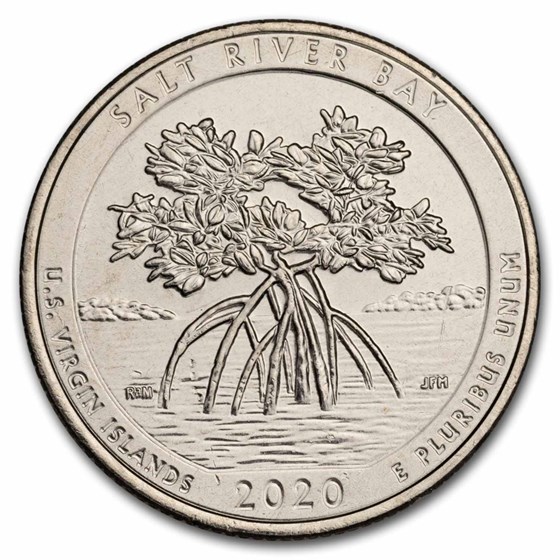 Buy 2020-D ATB Quarter Salt River Bay Park & Preserve 40-Coin Roll BU ...