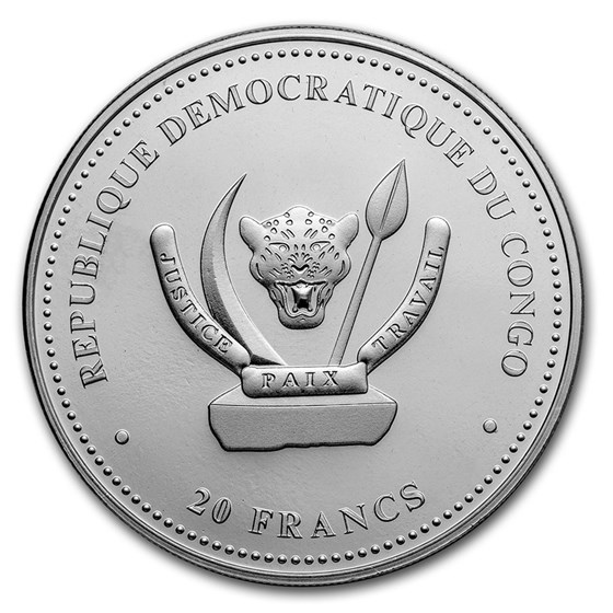 Buy 2020 Democratic Republic of Congo 1 oz Silver Hyena BU | APMEX