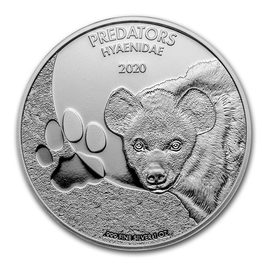 Buy 2020 Democratic Republic of Congo 1 oz Silver Hyena BU | APMEX