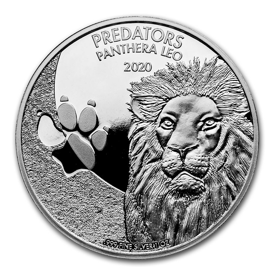 Buy 2020 Democratic Republic of Congo 1 oz Silver Lion (Panthera) BU ...