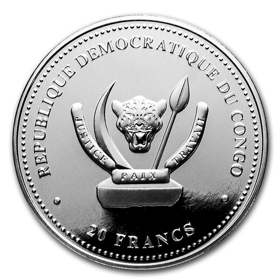 Buy 2020 Democratic Republic of Congo 1 oz Silver Lion (Panthera) BU ...