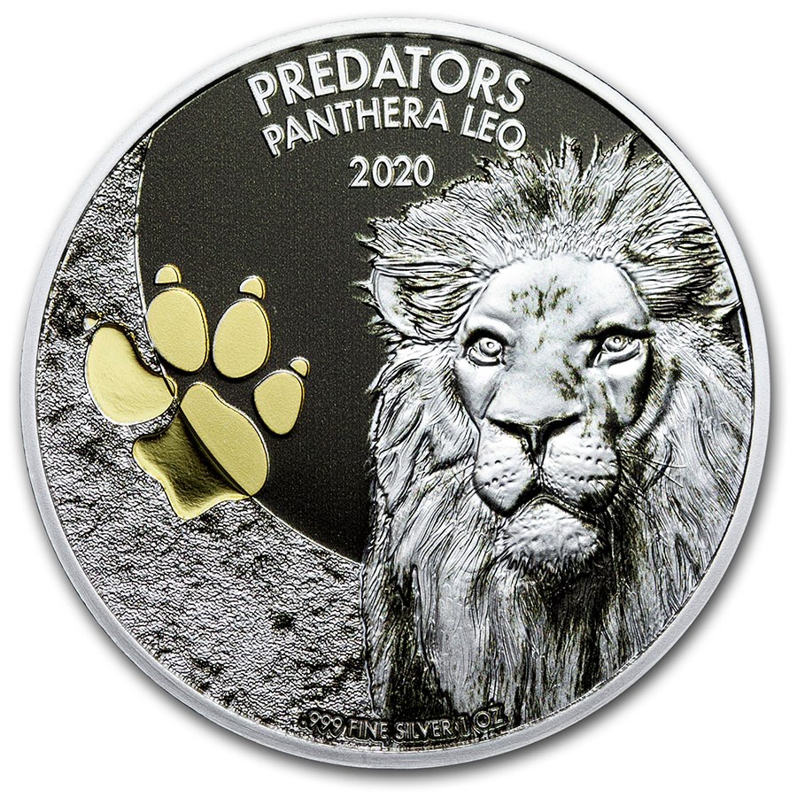 Buy 2020 Democratic Republic of Congo 1 oz Silver Lion (w/Color) | APMEX