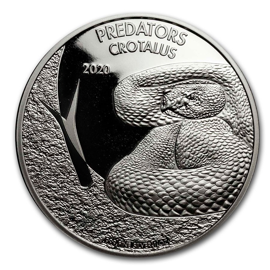 Buy 2020 Democratic Republic of Congo 1 oz Silver Rattlesnake BU | APMEX