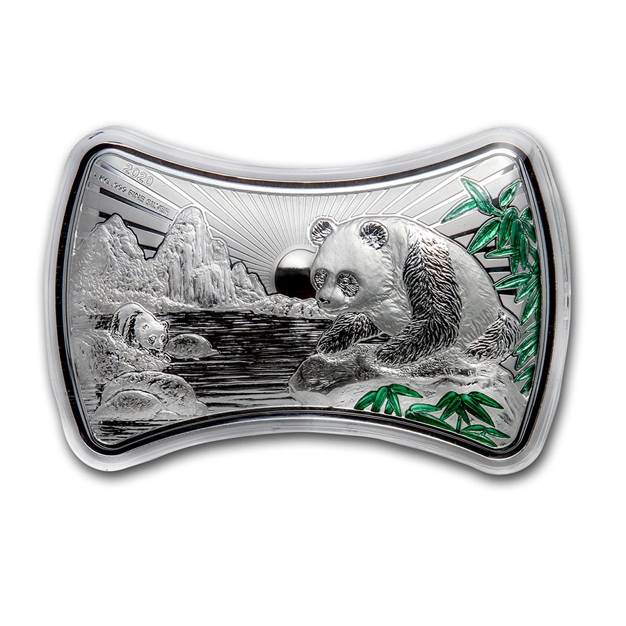 Buy 2020 Fiji 1 Kilo Silver Bone Shape Panda | APMEX