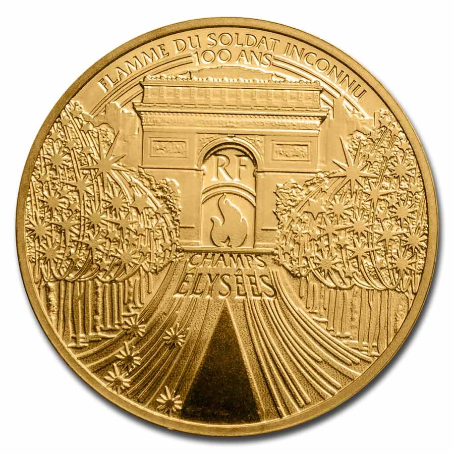 Buy 2020 France 1/4 oz Prf Gold Treasures of Paris (Champs Elysees) | APMEX