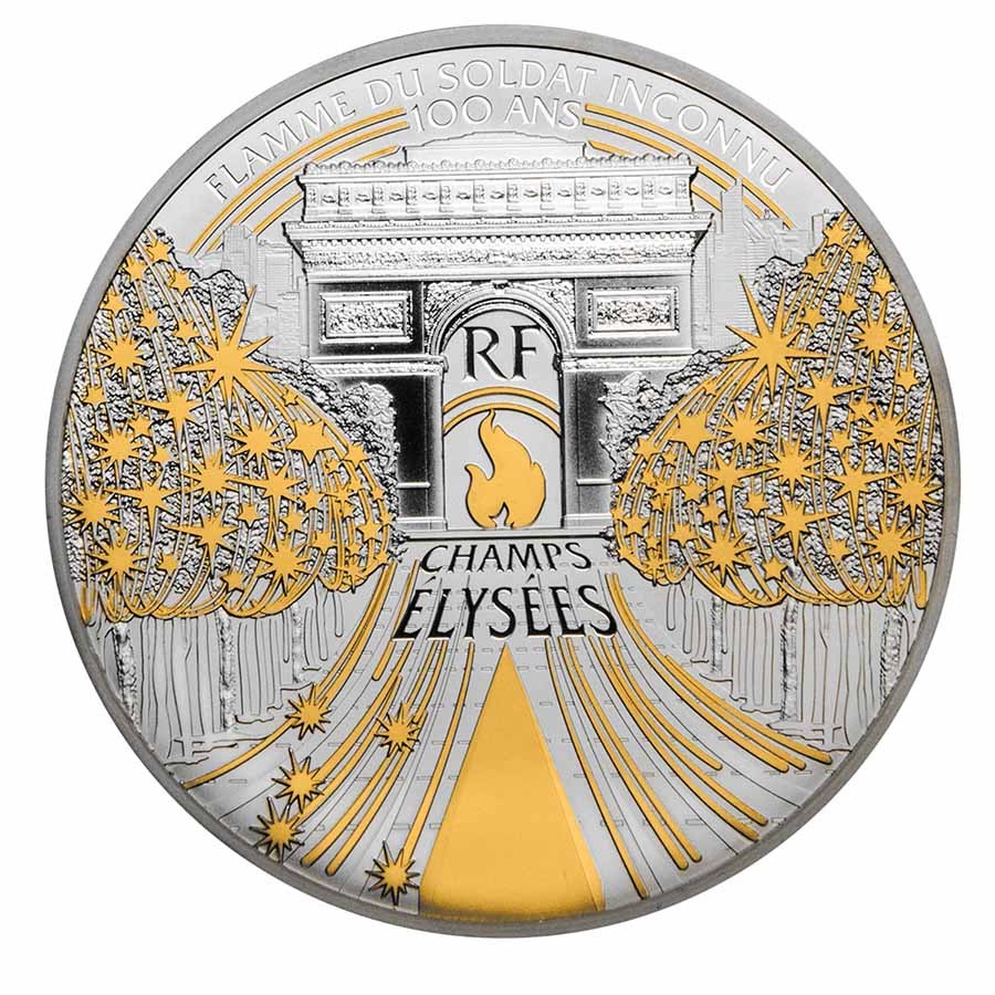 Buy 2020 France 5 oz Prf Silver Treasures of Paris (Champs Elysees) | APMEX