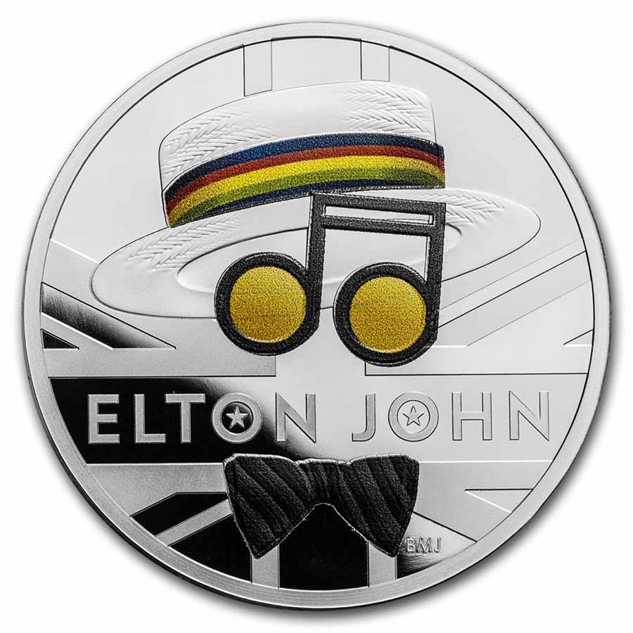Buy 2020 GB 1 oz Proof Silver Music Legends: Elton John (Coin Only) | APMEX