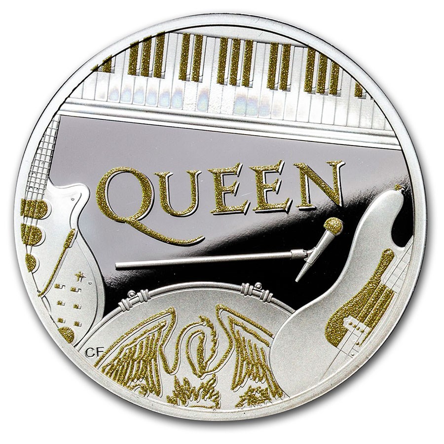 Buy 2020 GB 1 oz Proof Silver Music Legends: Queen (Abrasions) | APMEX