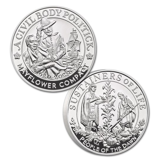 Buy 2020 2-Coin Silver Mayflower 400th Anniv Proof | APMEX