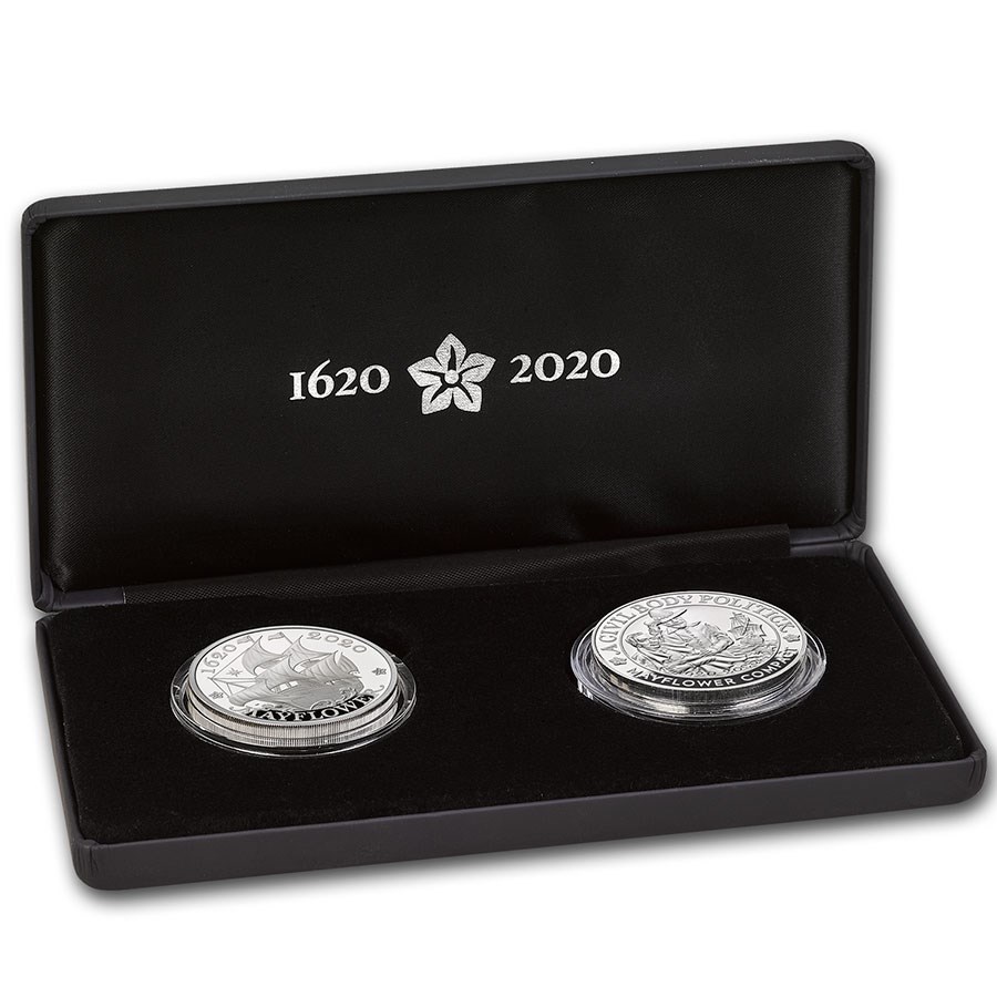 Buy 2020 2-Coin Silver Mayflower 400th Anniv Proof | APMEX