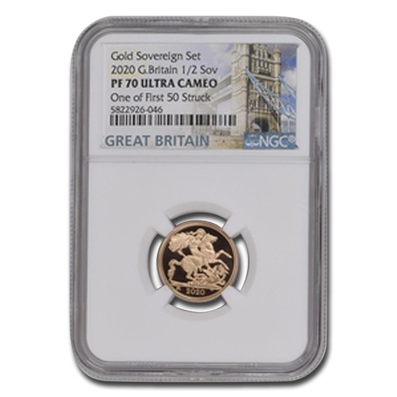 Buy 2020 GB 5-Coin Gold Sovereign Set PF-70 NGC | APMEX