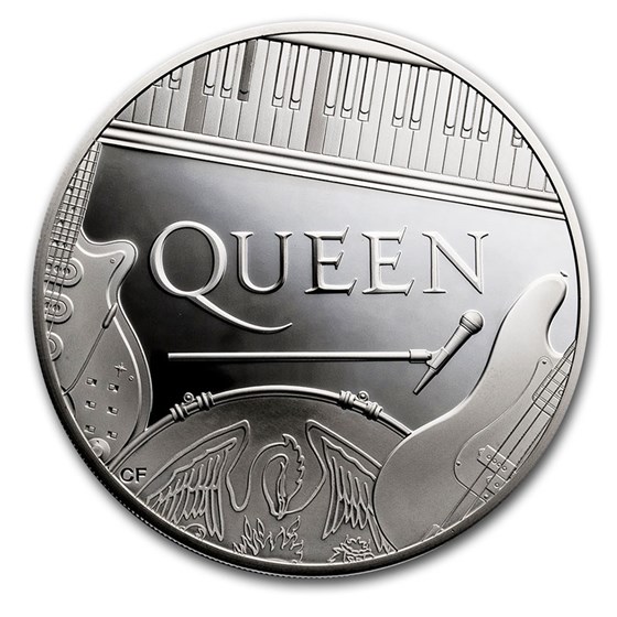 Buy 2020 GB 5 oz Proof Silver Music Legends: Queen (Coin & COA Only ...