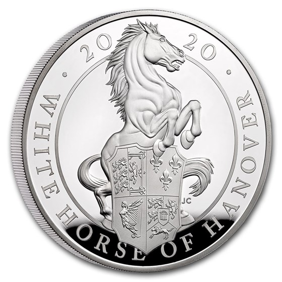 Buy 2020 GB Proof 10 oz Silver Queen's Beasts White Horse (Box & COA ...