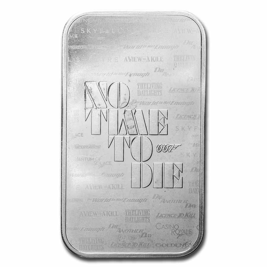 Buy 2020 Great Britain 1 oz Silver James Bond 007 Bar (Abrasions) | APMEX