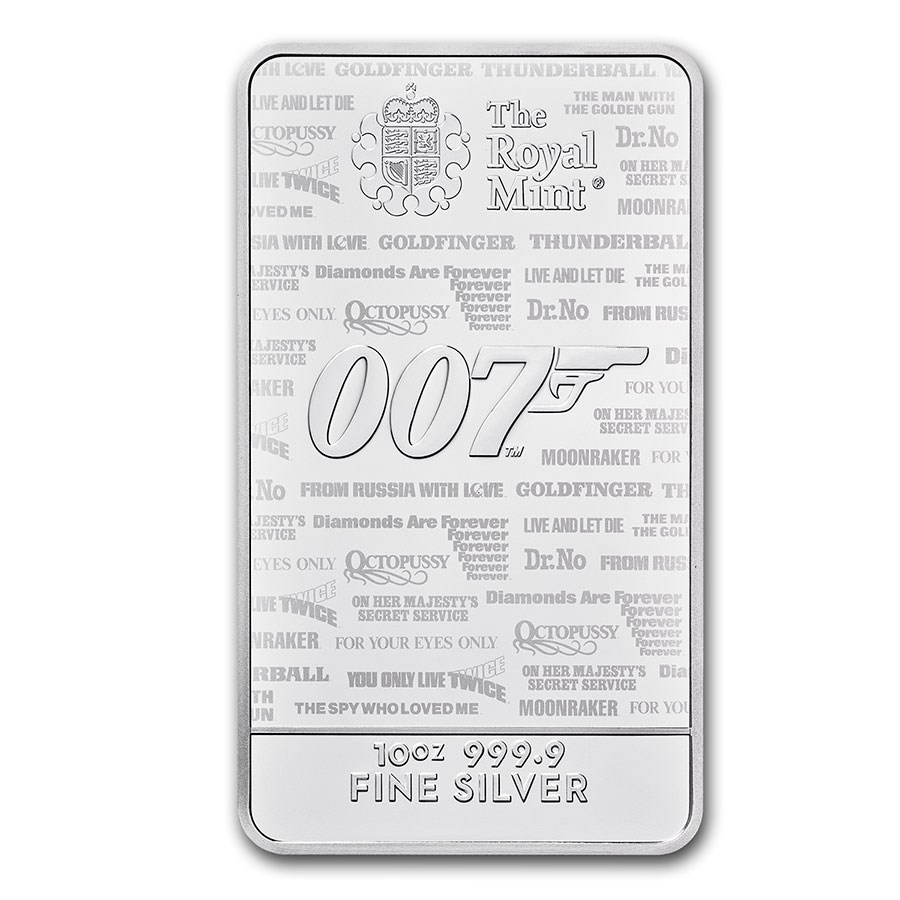 Buy 2020 Great Britain 10 oz Silver James Bond 007 Bar | APMEX
