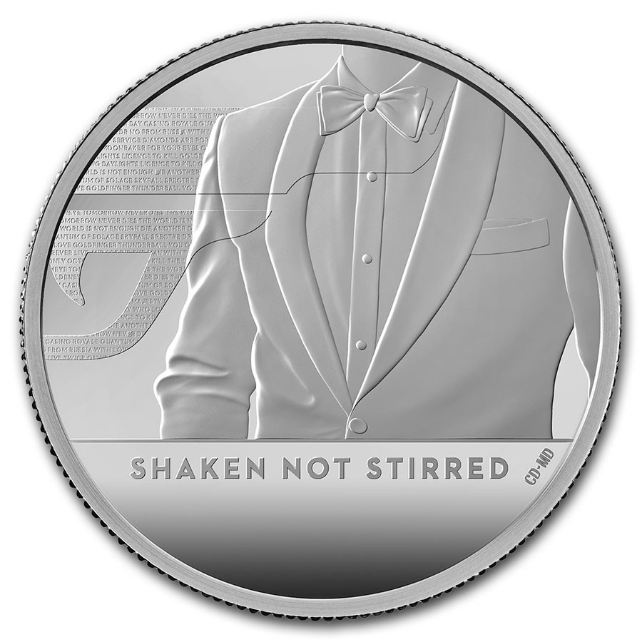 Buy 2020 Great Britain 2 oz Proof Silver James Bond 007 Coin #3 | APMEX