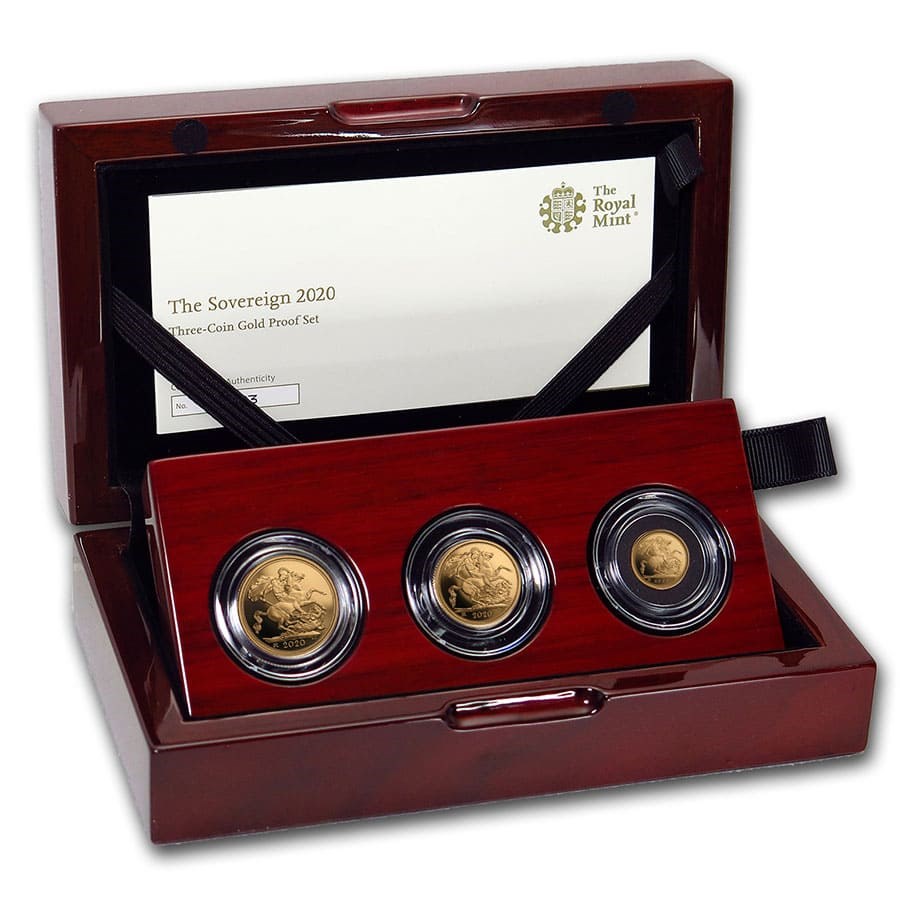 Buy 2020 Great Britain 3-Coin Gold Sovereign Proof Set | APMEX