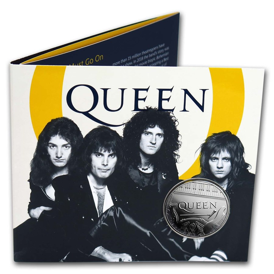 Buy 2020 Great Britain £5 Music Legends: Queen Brilliant Uncirculated ...
