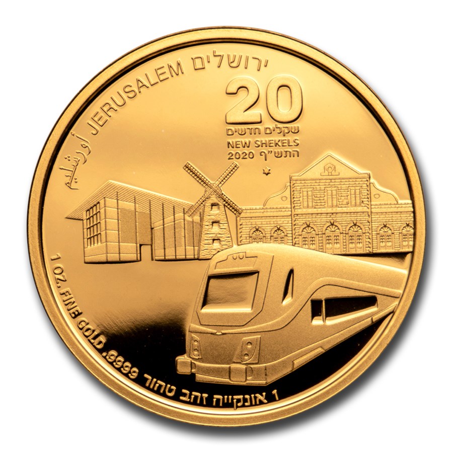 Buy 2020 Israel 1 oz Gold The Train to Jerusalem BU | APMEX