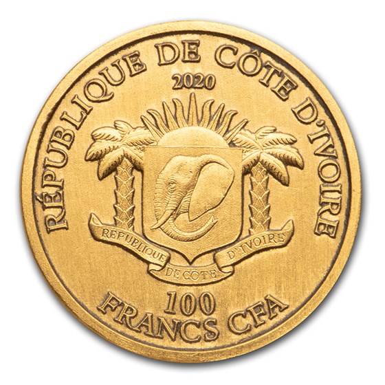 Buy 2020 Ivory Coast 1 oz Gold Haut Relief Lion (Dmg Box) | APMEX