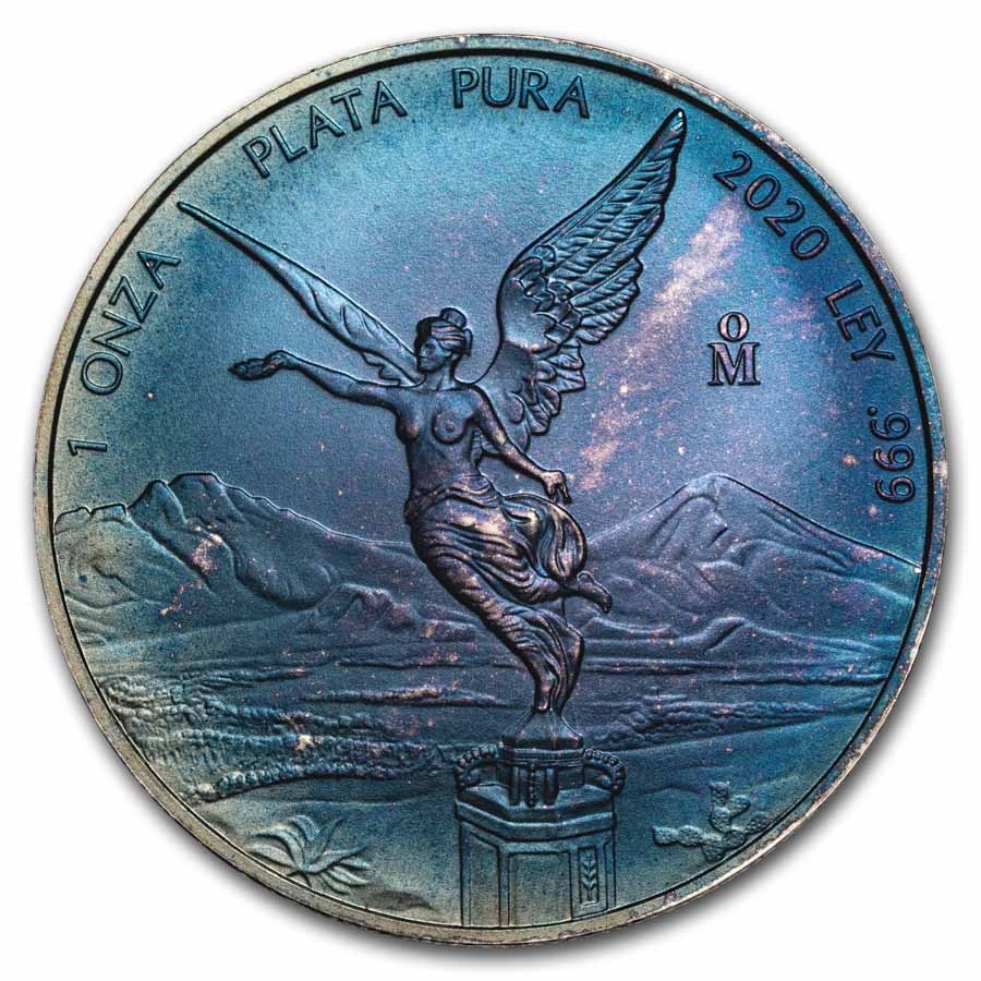 2020 Mexico 1 oz Silver Libertad BU (Toned)