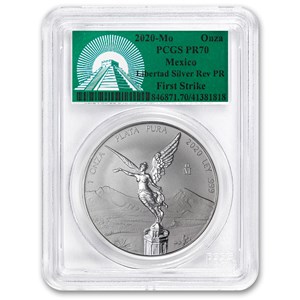 Buy 2020 Mexico 1 oz Silver Libertad Reverse Proof PR-70 PCGS (FS) | APMEX