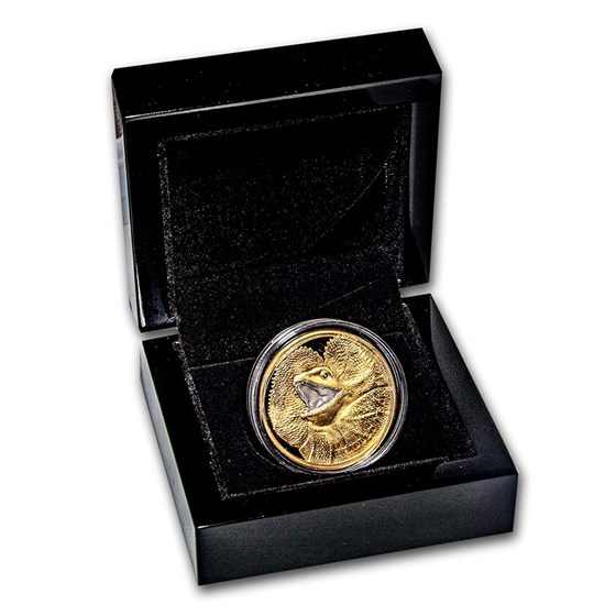 Buy 2020 Niue 1 oz Gold Wildlife Up Close; Frilled Neck Lizard | APMEX