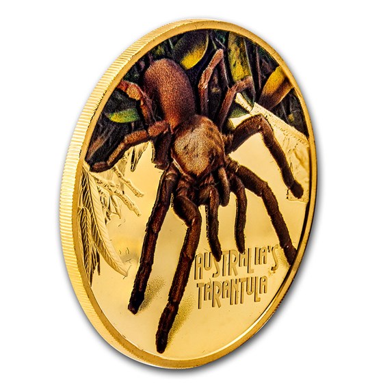 Buy 2020 Niue 1 oz Pf Gold Eastern Tarantula Deadly & Dangerous | APMEX