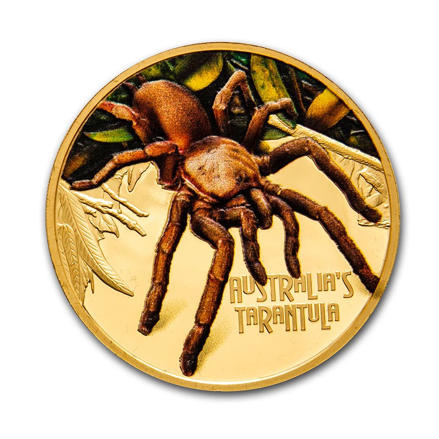 Buy 2020 Niue 1 oz Pf Gold Eastern Tarantula Deadly & Dangerous | APMEX