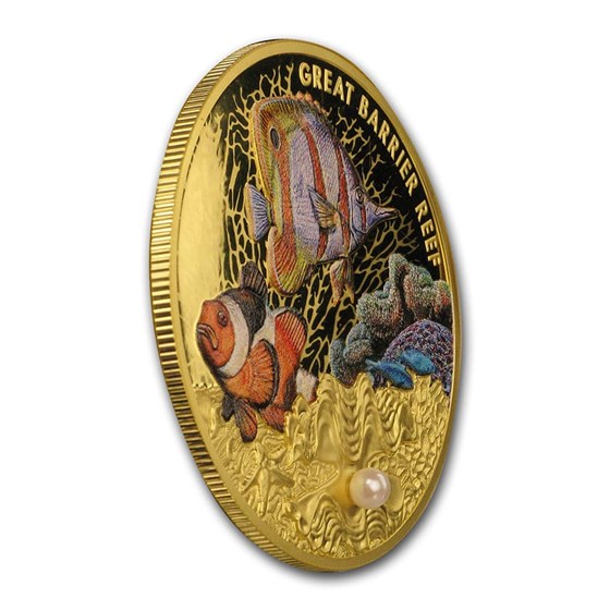 Buy 2020 Niue 1 oz Proof Gold Australian Great Barrier Reef Pearl | APMEX