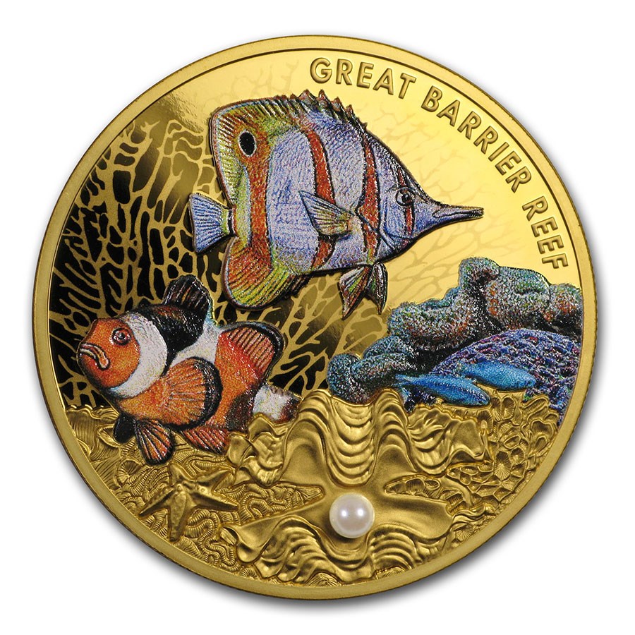 Buy 2020 Niue 1 oz Proof Gold Australian Great Barrier Reef Pearl | APMEX