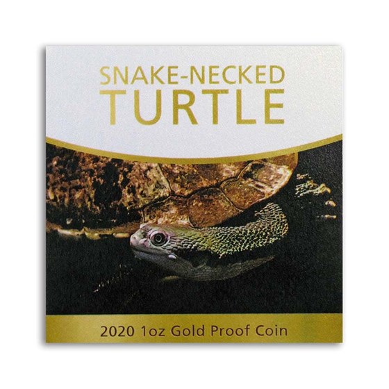 Buy 2020 Niue 1 oz Proof Gold Remarkable Reptiles Snake-Necked Turtle ...