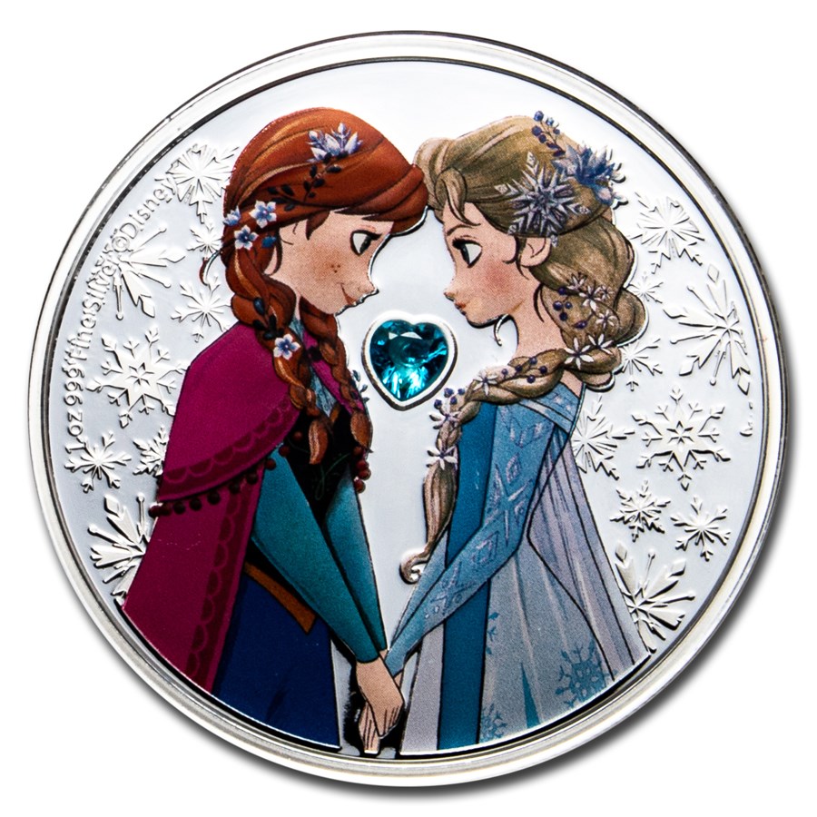 Buy 2020 Niue 1 oz Silver $2 Disney Frozen: Sisters Forever | APMEX