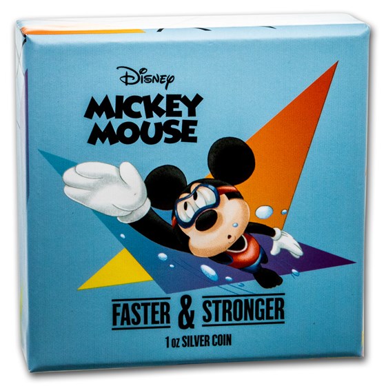 Buy 2020 Niue 1 oz Silver $2 Disney Mickey Mouse: Faster & Stronger | APMEX