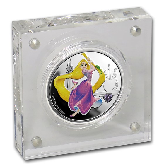 Buy 2020 Niue 1 oz Silver $2 Disney Princess Rapunzel w/Gemstone | APMEX