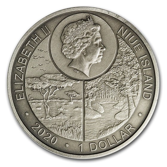 Buy 2020 Niue 1 oz Silver Animal Champions: Sloth | APMEX