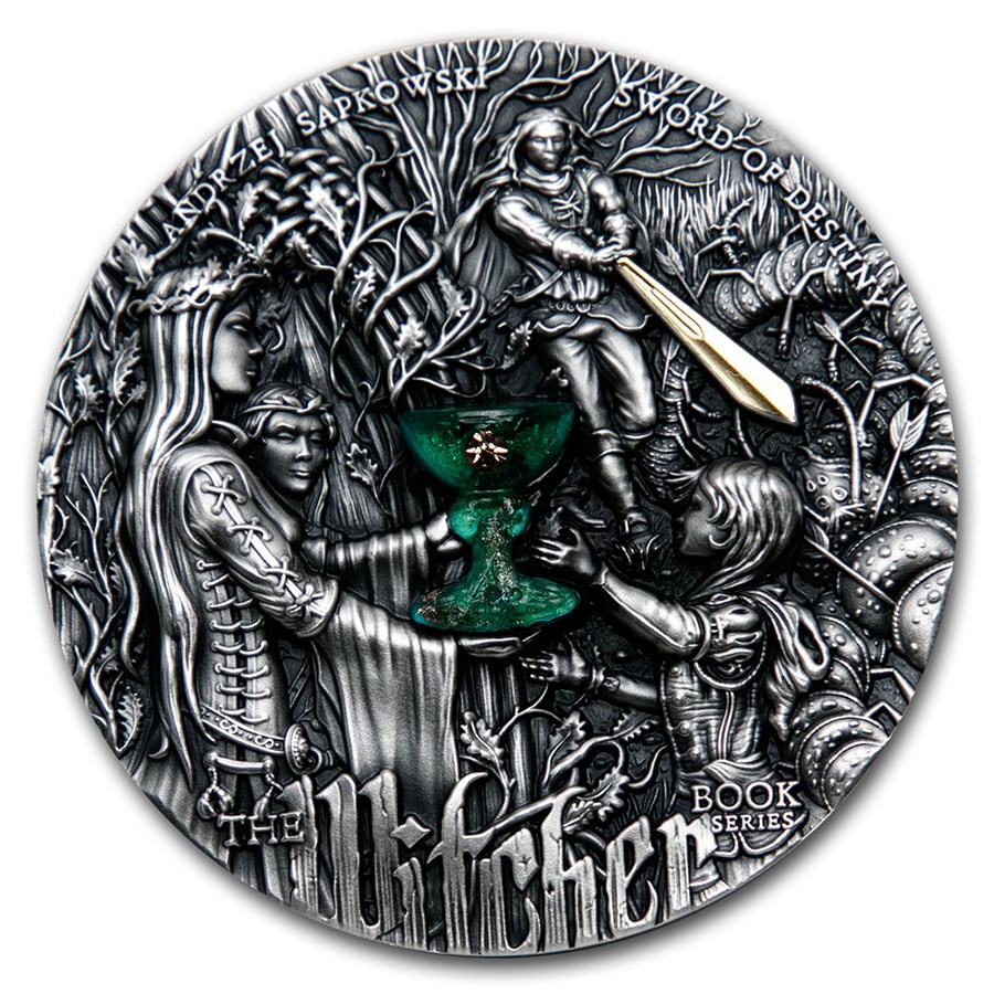 Buy 2020 Niue 2 oz Antique Silver The Witcher: Sword of Destiny | APMEX