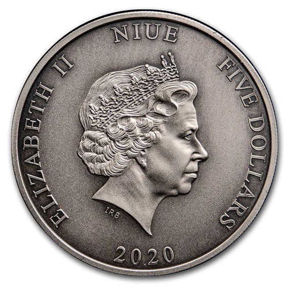 Buy 2020 Niue 2 oz Silver Antique Phobias; Arachnophobia | APMEX