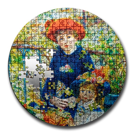 Buy 2020 Palau 3 oz Proof Silver Micropuzzle Treasures: Two Sisters | APMEX