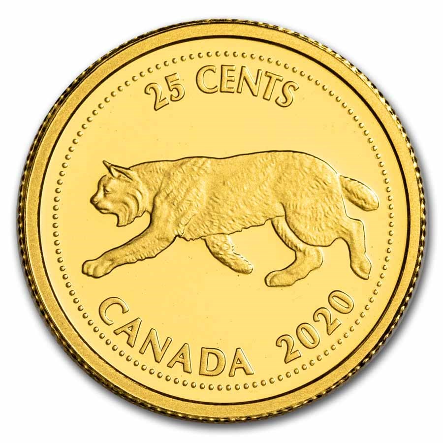2020 RCM 1/10 oz Gold Alex Colville: 1967 25-Cent (No Box)