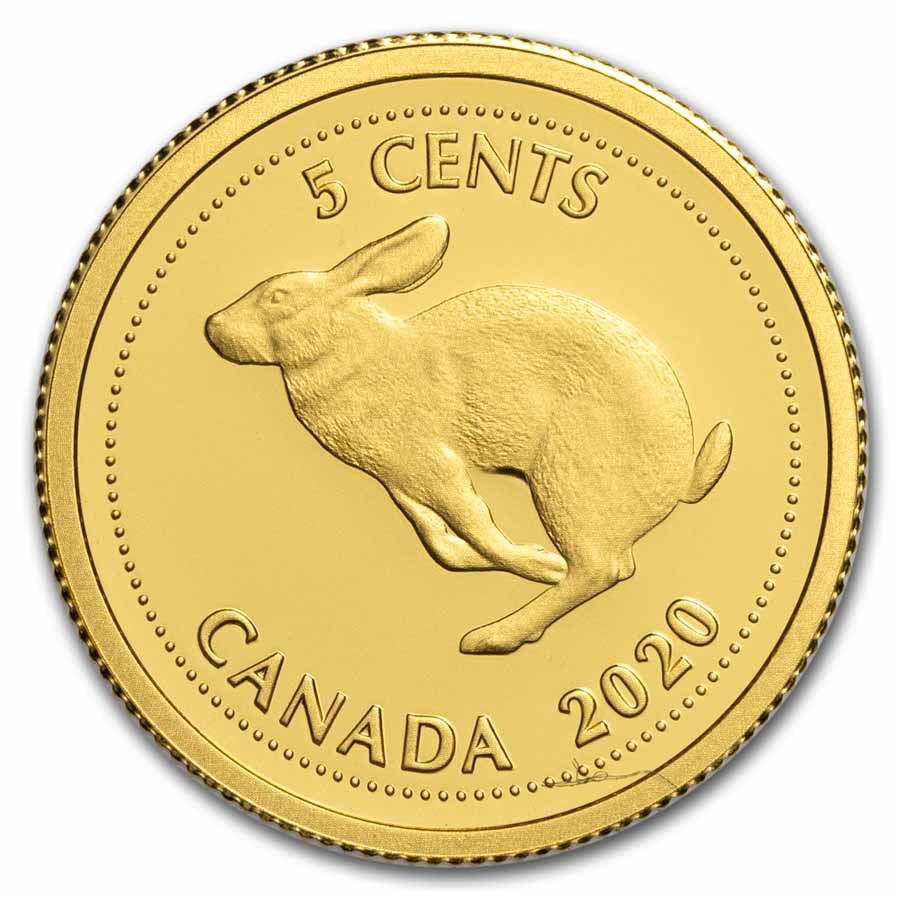 2020 RCM 1/10 oz Gold Alex Colville: 1967 5-Cent (No Box)