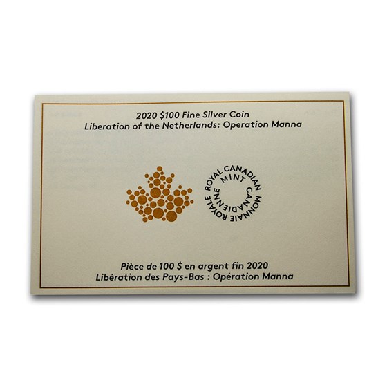 Buy 2020 RCM 10 oz Ag Liberation of the Netherlands: Operation Manna ...