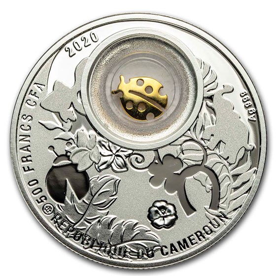 Buy 2020 Republic of Cameroon Silver Proof Lucky Ladybug Coin | APMEX