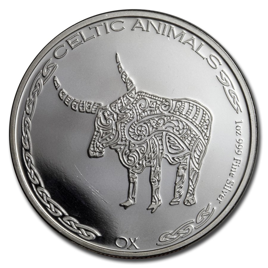 Buy 2020 Republic of Chad 1 oz Silver Celtic Animals: Ox (Abrasion) | APMEX