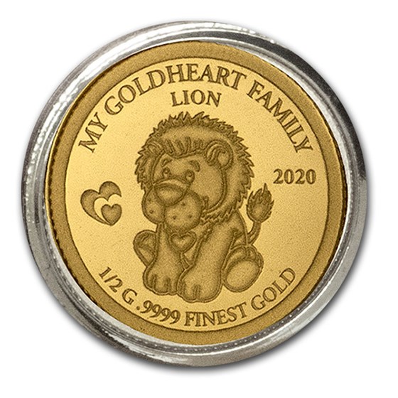 Buy 2020 Solomon Islands 1/2 Gram Gold Goldheart Family: Lion "Simba ...