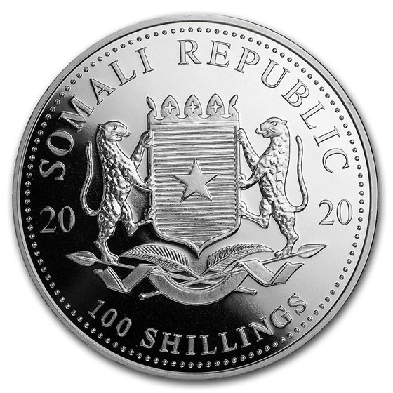 Buy 2020 Somalia 1 oz Silver Elephant (Colorized) | APMEX