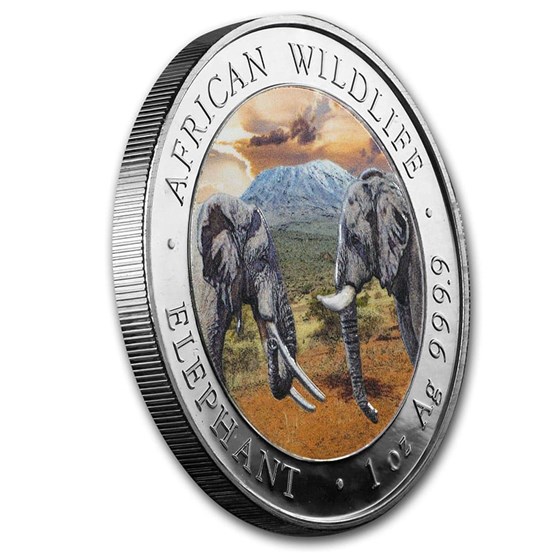 Buy 2020 Somalia 1 oz Silver Elephant (Colorized) | APMEX