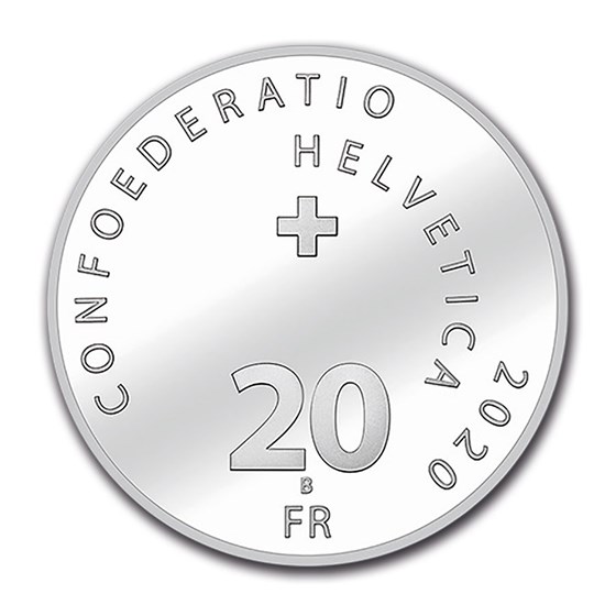 Buy 2020 Switzerland Silver 20 CHF Roger Federer BU | APMEX