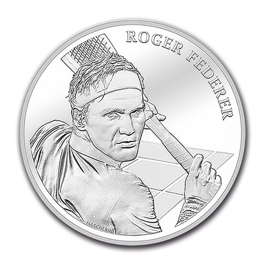 Buy 2020 Switzerland Silver 20 CHF Roger Federer (w/Folder) | APMEX