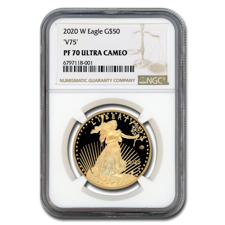 Buy 2020-W 1 oz Proof Gold Eagle PF-70 NGC (V75 Privy) | APMEX